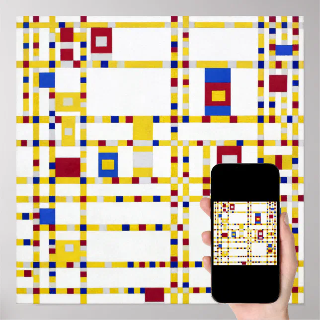 Piet Mondrian Broadway Boogie Woogie Poster | Zazzle