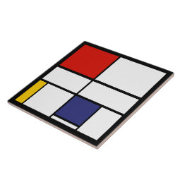 Piet Mondrian, Composition C Ceramic Tile | Zazzle