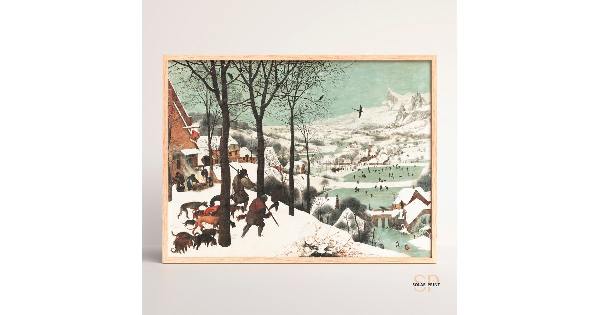 Pieter Bruegel Hunters in the Snow Art Poster | Zazzle