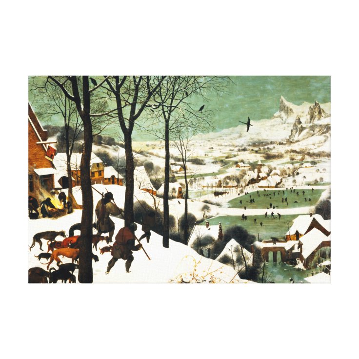 Pieter Bruegel Hunters in the Snow Canvas Print | Zazzle