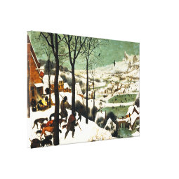 Pieter Bruegel Hunters in the Snow Canvas Print | Zazzle