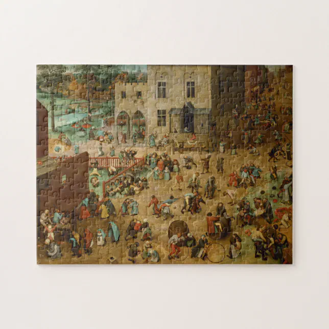 Pieter Bruegel the Elder - Children’s Games Jigsaw Puzzle | Zazzle
