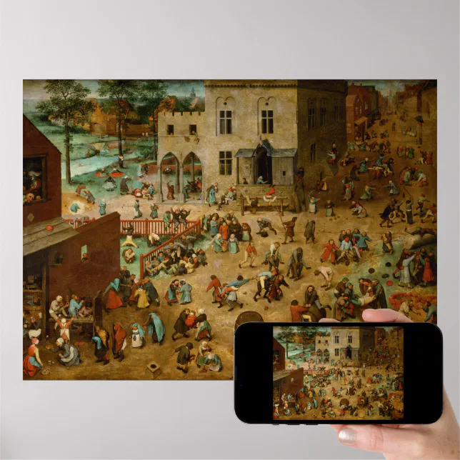 Pieter Bruegel the Elder - Children’s Games Poster | Zazzle