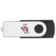 Pig at Sports with Volleyball Flash Drive | Zazzle