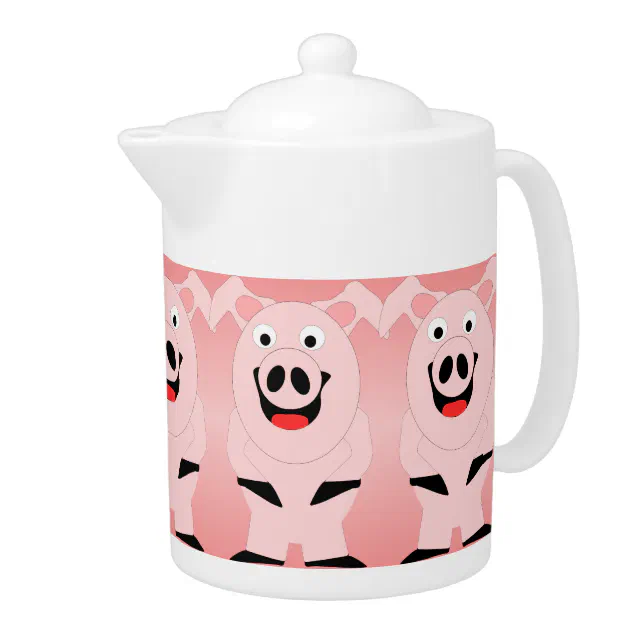 Pig Design Teapot | Zazzle