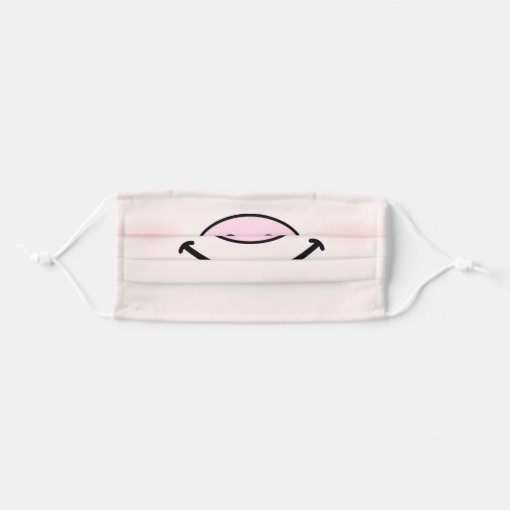 Pig Face Fun Funny Cute Cartoon Adult Cloth Face Mask | Zazzle