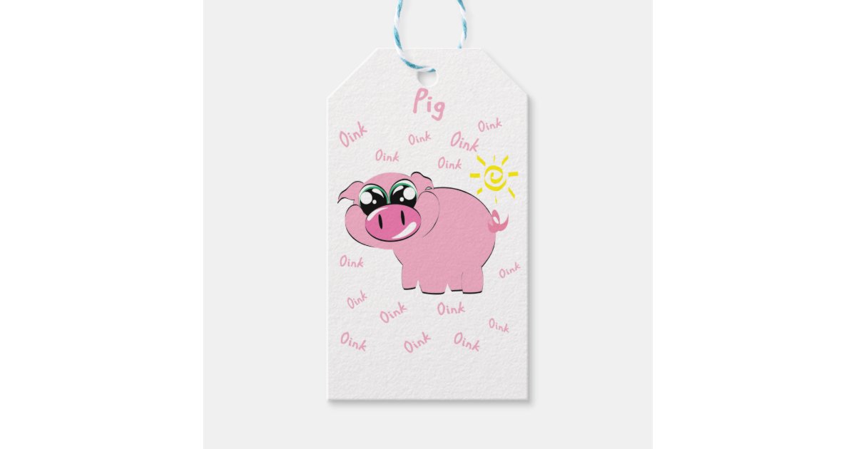 pig gift tags | Zazzle