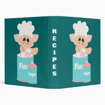 Pig In Flour Baking Recipe Binder | Zazzle