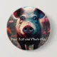 Pig on a Button Custom, Add Photo and Text | Zazzle