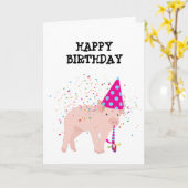 Pig Partying - Animals Having a Party Card | Zazzle
