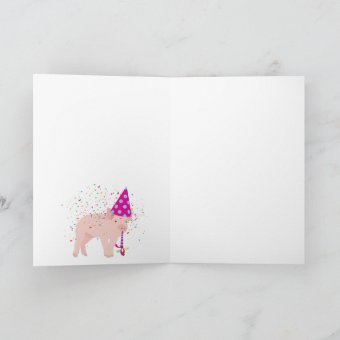 Pig Partying - Animals Having a Party Card | Zazzle