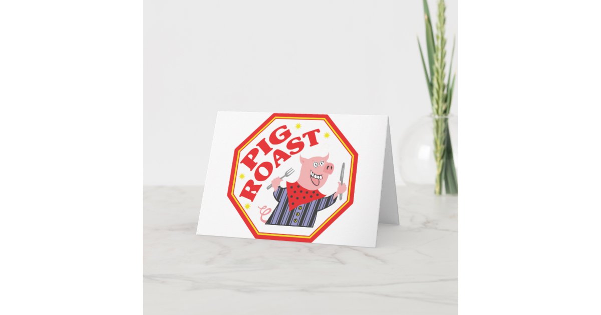 Pig Roast Card | Zazzle.com