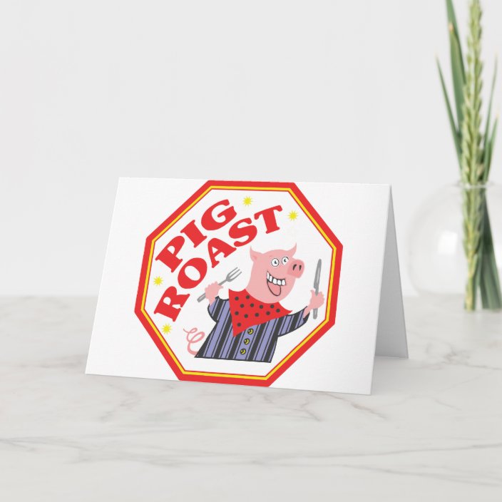 Pig Roast Card | Zazzle.com