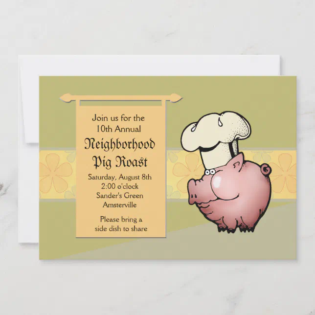 Pig Roast Invitation | Zazzle