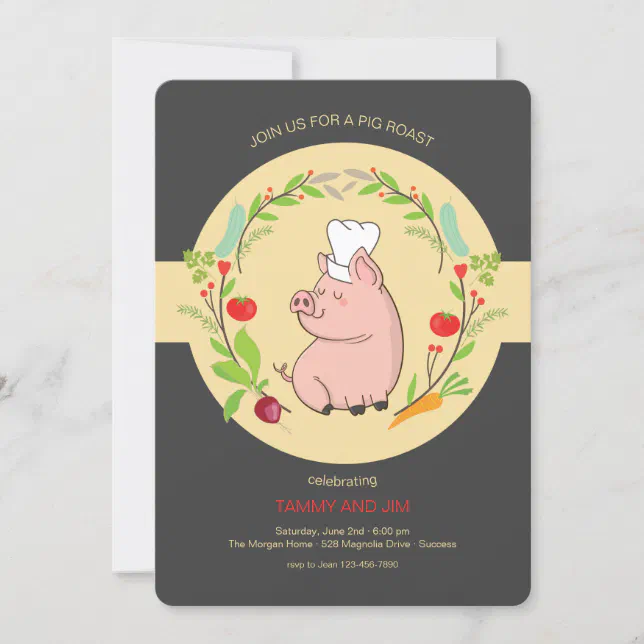 Pig Roast Invitation | Zazzle