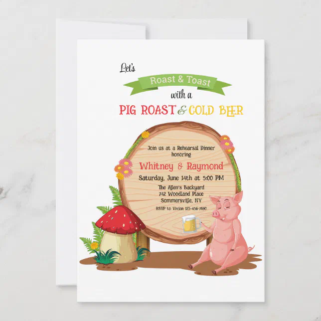Pig Roast Invitation | Zazzle