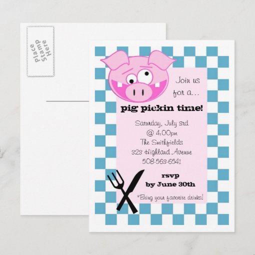 Pig Roast Invitation | Zazzle