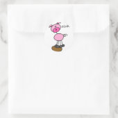 Pig Stick Figure Sticker | Zazzle