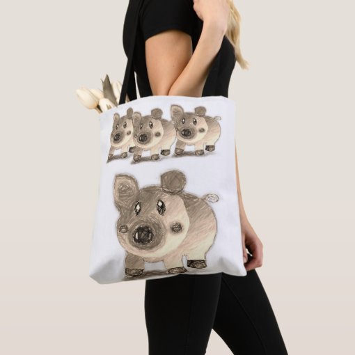 Pig tote bag | Zazzle