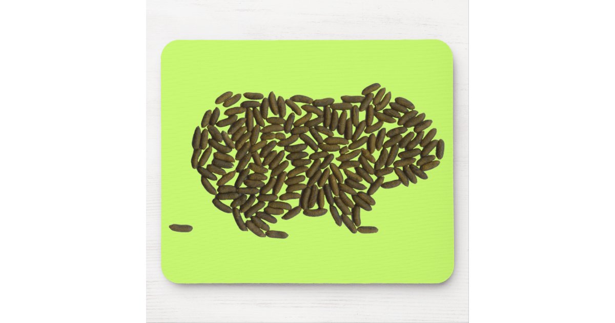 Pig w/Poopie Mousepad | Zazzle