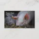 Pig with lopsided ears snuffling in straw business card | Zazzle