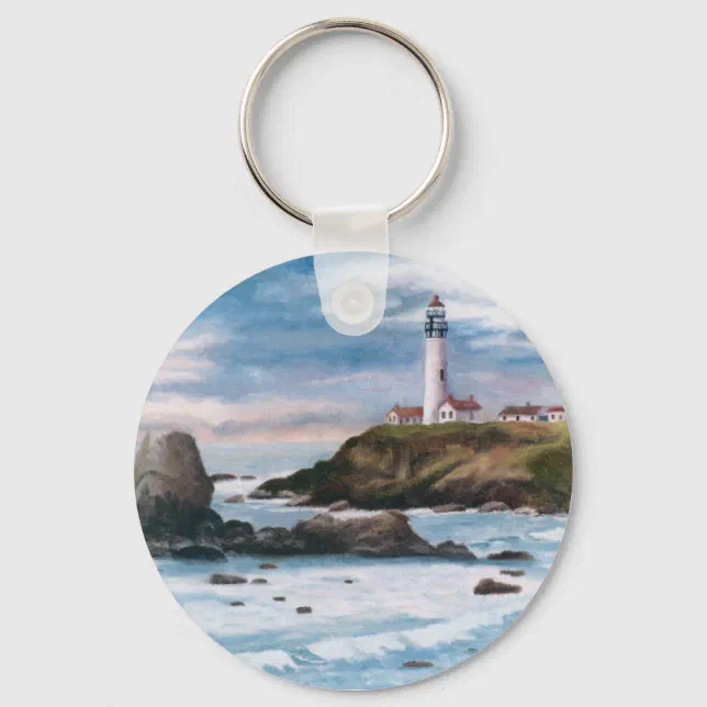 Pigeon Point Lighthouse Keychain | Zazzle