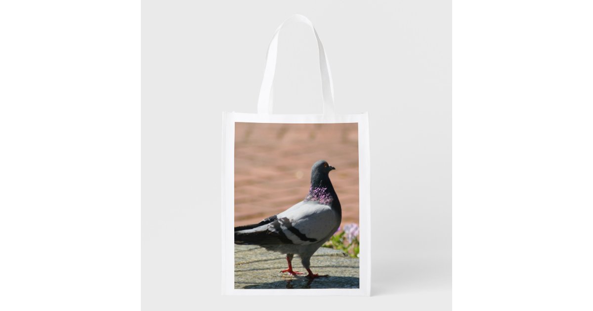 Pigeon Reusable Grocery Bag | Zazzle