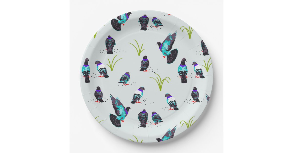 Pigeons Paper Plates | Zazzle