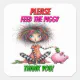 Piggy Bank Square Sticker | Zazzle
