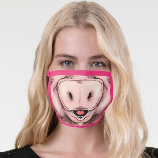 Piggy Cosplay Face Mask | Zazzle