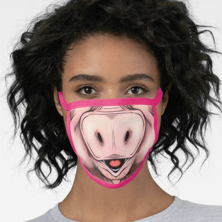 Piggy Cosplay Face Mask | Zazzle