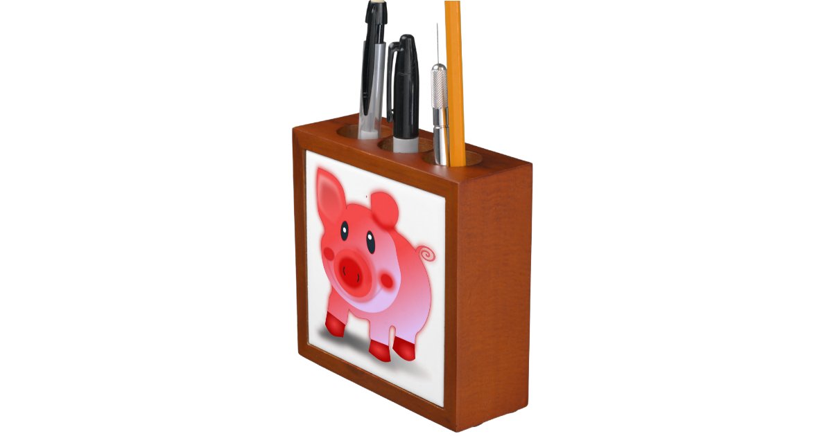 PIGGY PIGLET Pencil/Pen HOLDER | Zazzle