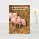 Piggy Pigs Piglet Thinking of You Card | Zazzle
