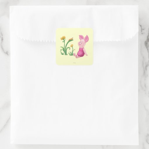 Piglet 2 square sticker | Zazzle