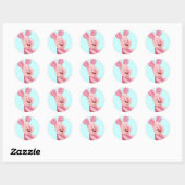 Piglet 4 classic round sticker | Zazzle