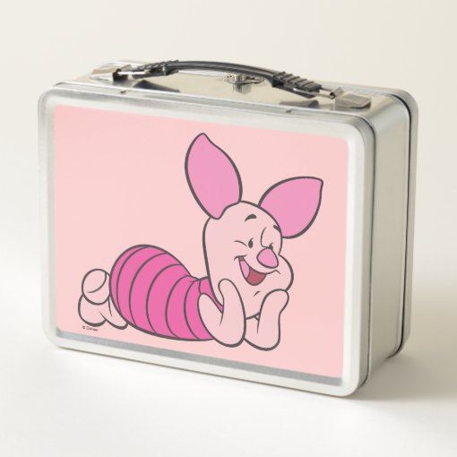 Piglet 8 metal lunch box | Zazzle