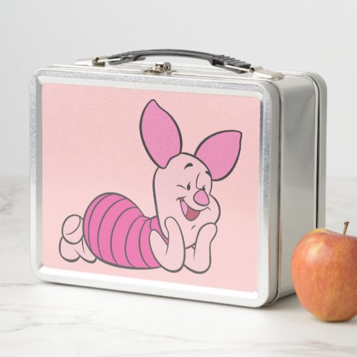 Piglet 8 metal lunch box | Zazzle