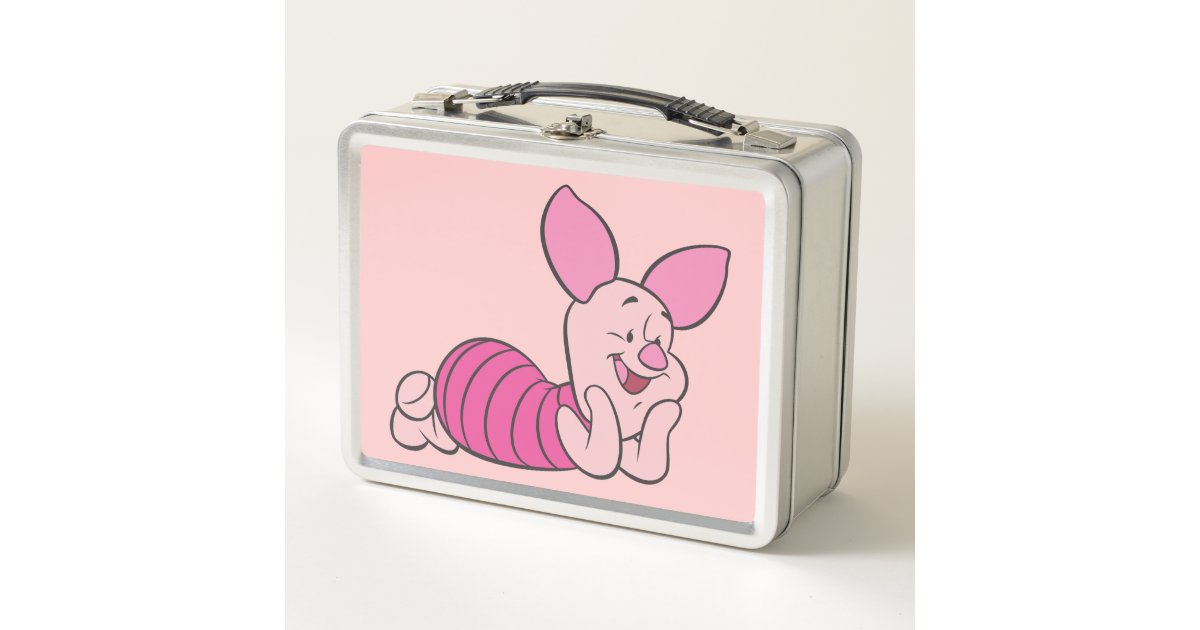 Piglet 8 metal lunch box | Zazzle