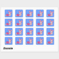 Piglet 8 square sticker | Zazzle