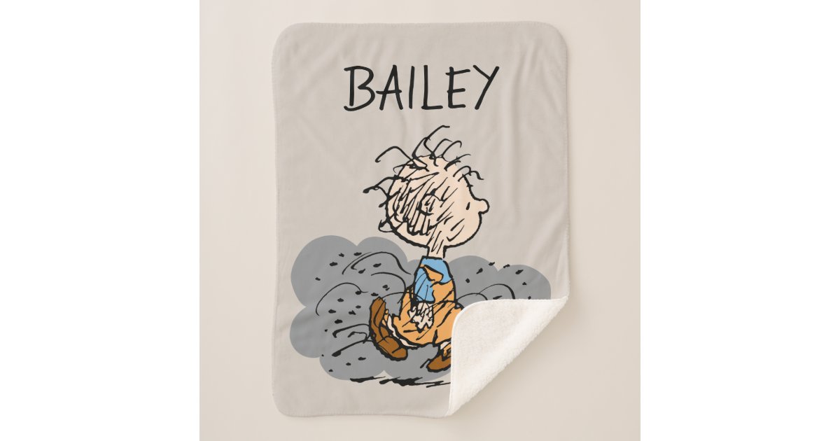 Pigpen Walking Cloud Sherpa Blanket | Zazzle