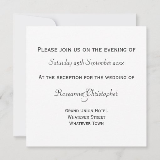 Pigs Evening Reception Invitation | Zazzle