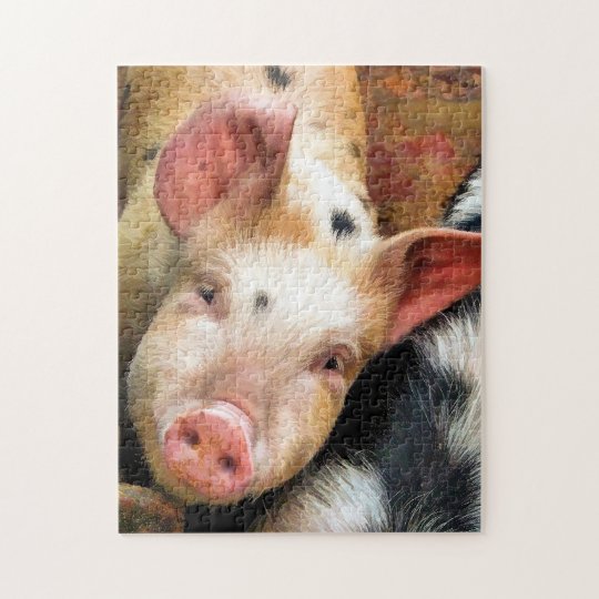 PIGS JIGSAW PUZZLE | Zazzle.com