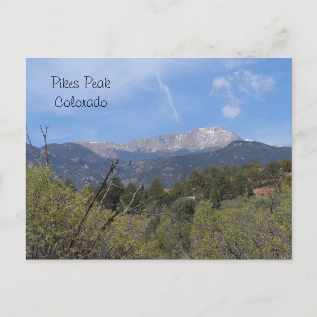Pikes Peak- Colorado Springs Postcard | Zazzle