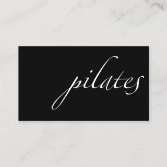 Pilates Business Card | Zazzle