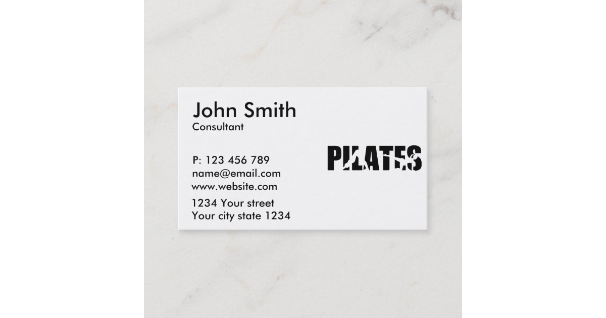 Pilates Business Card | Zazzle