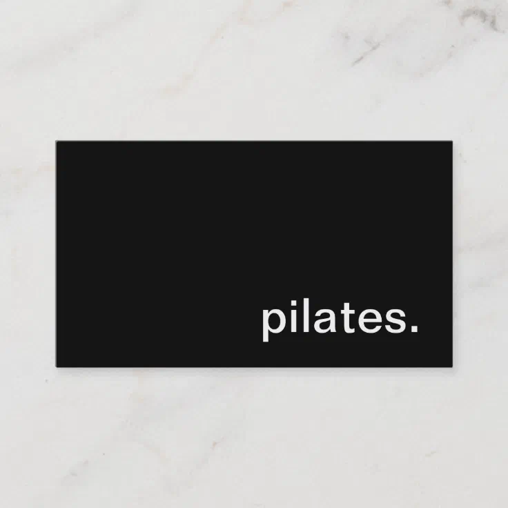 Pilates Business Card | Zazzle