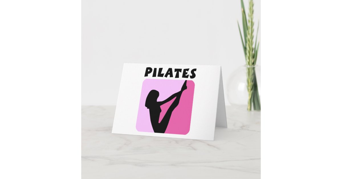 Pilates figure design! card | Zazzle