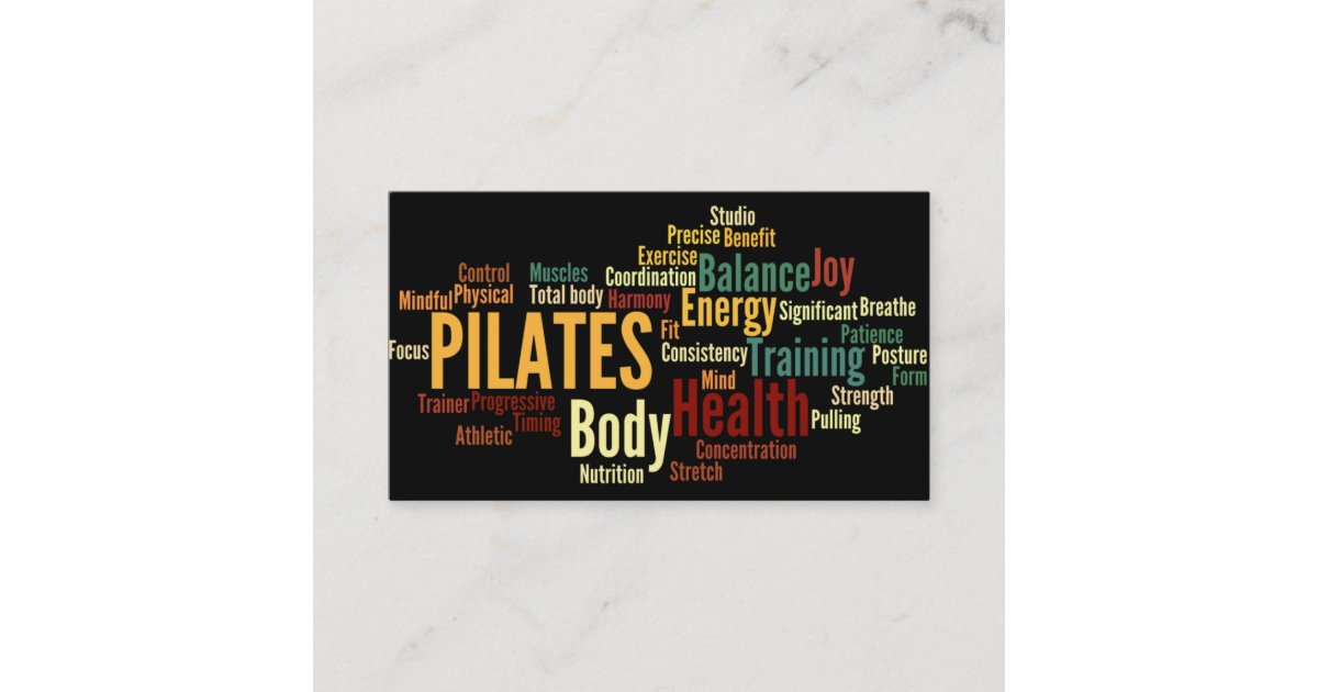 PILATES Instructor Business Card | Zazzle