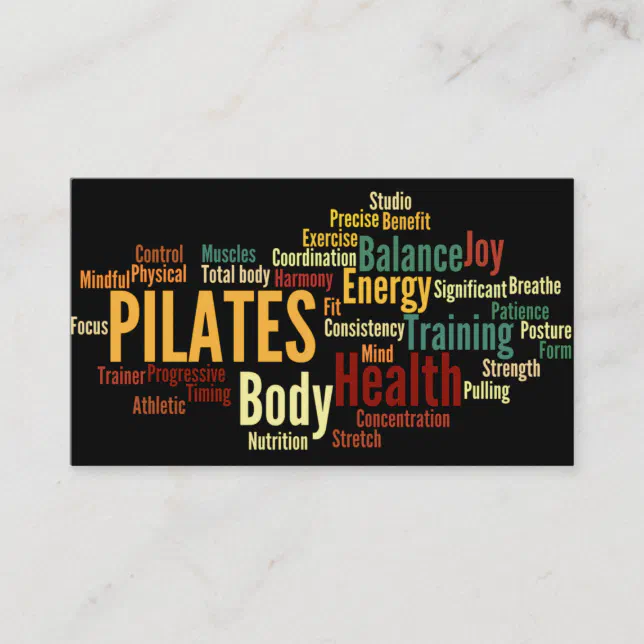 PILATES Instructor Business Card | Zazzle