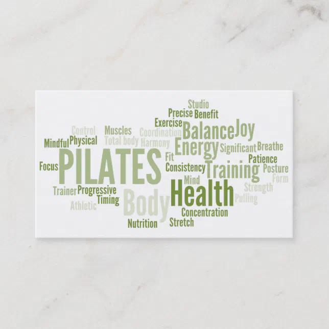 PILATES Instructor Business Card | Zazzle
